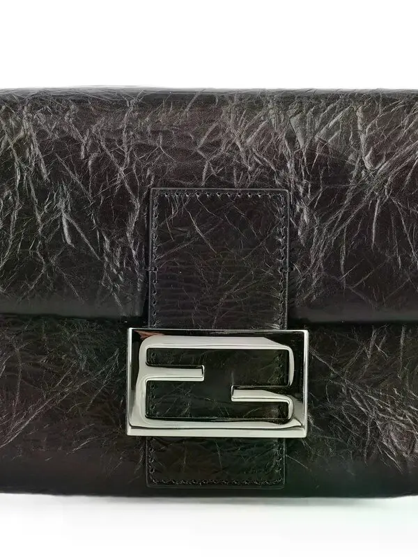 Fendi Baguette Crackled Leather Bag