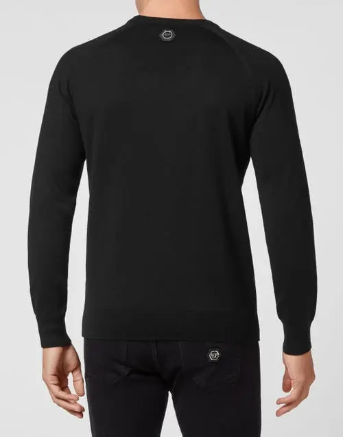 Philipp Plein Pullover Round Neck - Black