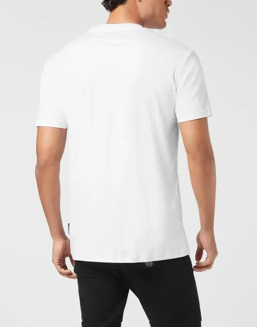 Philipp Plein Round Neck T-shirt Hexagon - White