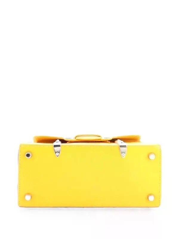 Goyard Structured Saigon Top Handle Bag Coated Canvas With Leather Mini Satchel