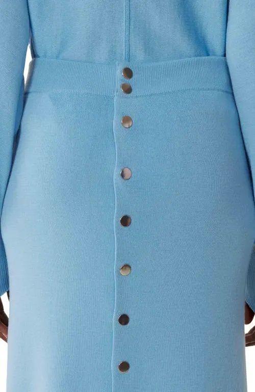 LANVIN Buttoned Long Skirt In Merino Wool