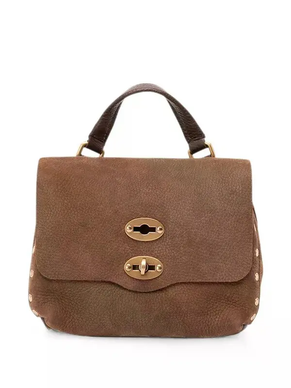 ZANELLATO Baby Postina Jones Stud-embellished Mini Bag - Brown