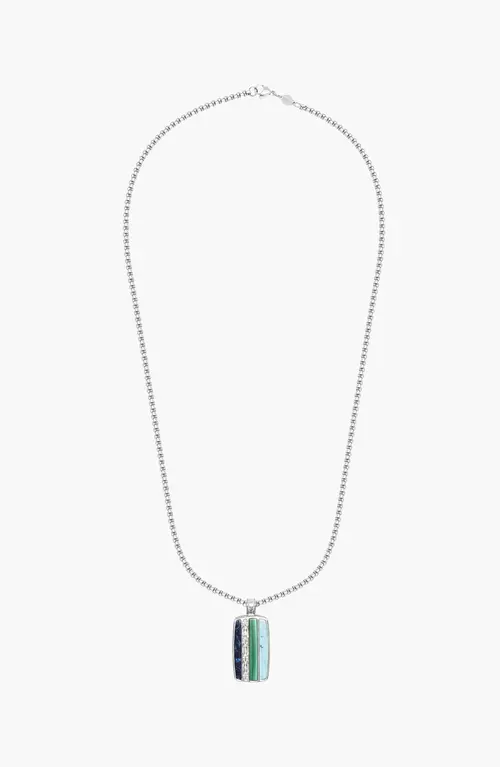 NIALAYA JEWELRY Silver Trinity Pendant Necklace