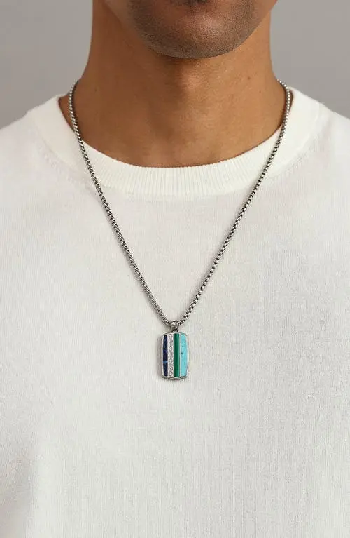 NIALAYA JEWELRY Silver Trinity Pendant Necklace