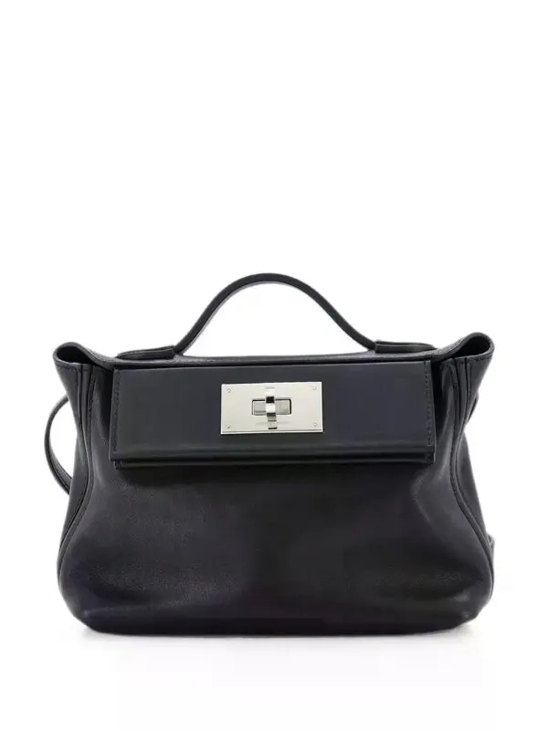 Hermès 24/24 Bag Evercolor With Swift 21 Crossbody Bag - Black