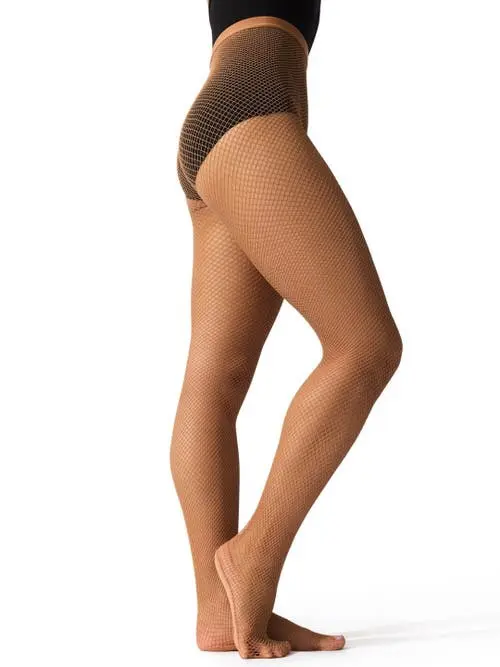 CAPEZIO Professional Fishnet Seamless Tights - Black