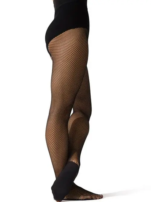 CAPEZIO Professional Fishnet Seamless Tights - Black