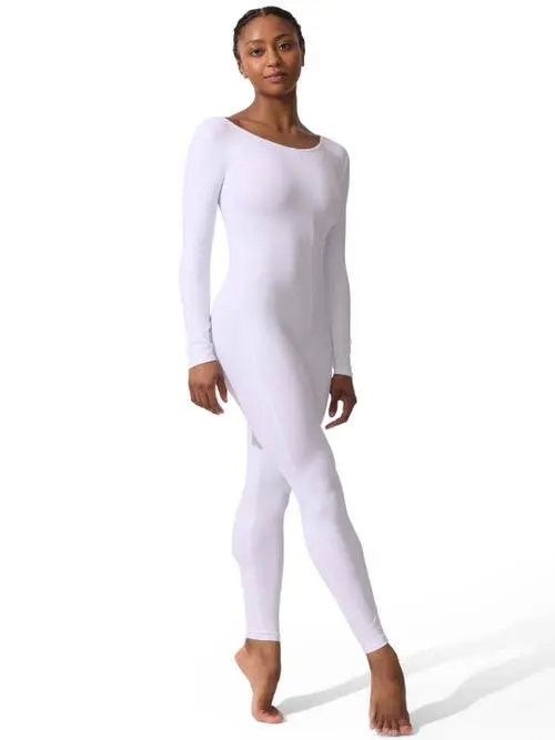 CAPEZIO Long Sleeve Unitard - White