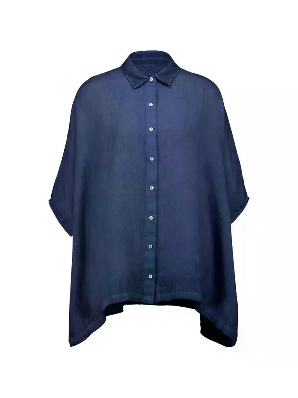 120% Lino Linen Short-sleeve Shirt