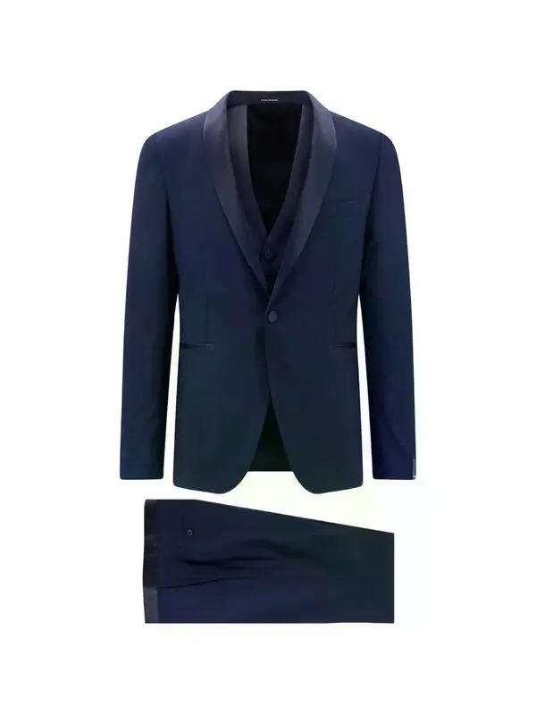 Tagliatore Satin-trim Three-piece Suit