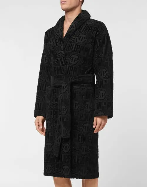 Philipp Plein Bathrobe Tiger - Black