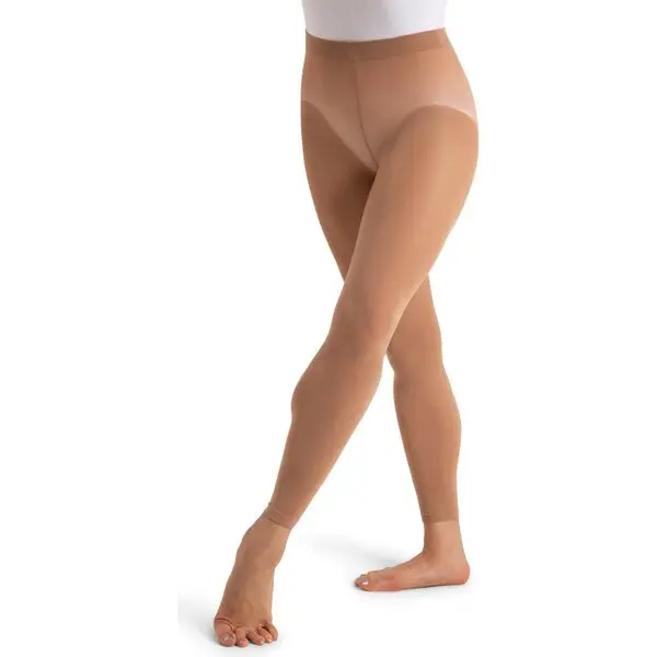 CAPEZIO Ultra Soft Footless Tights - Light Beige