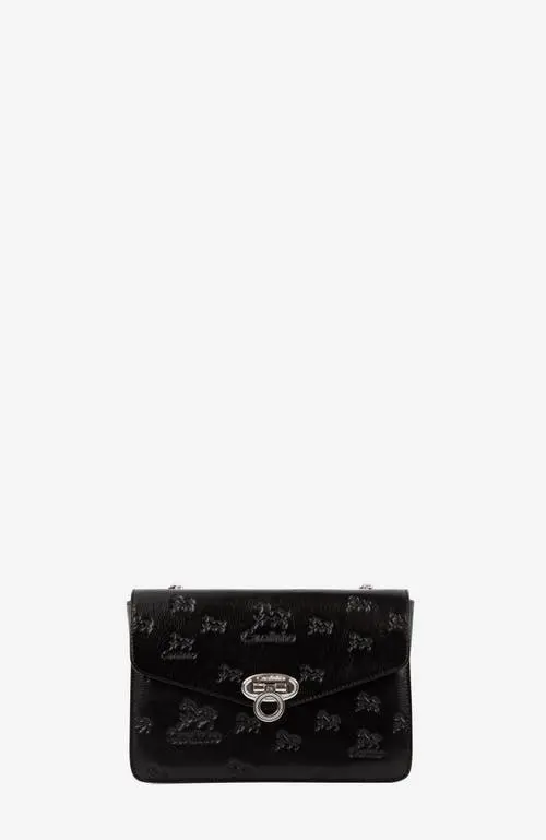 CAVALINHO Embossed Leather Shoulder Bag