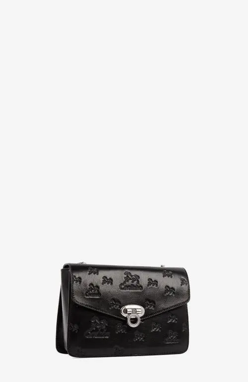CAVALINHO Embossed Leather Shoulder Bag