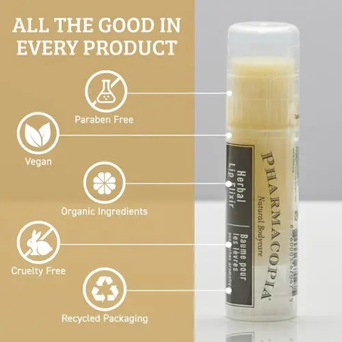 PHARMACOPIA NATURAL BODYCARE Tangerine Lip Elixir Balm