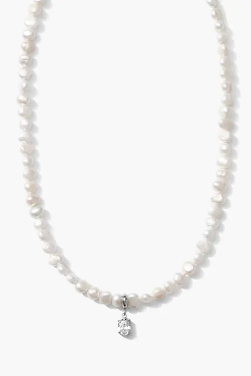 JOEY BABY Ola Freshwater Pearl Pendant Necklace - Silver