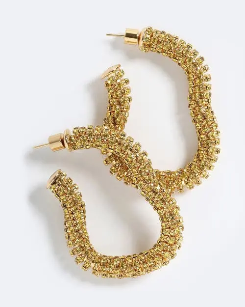 EMMA PILLS Obsession Sparkle Hoop - Gold