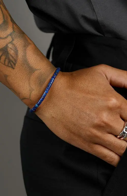 NIALAYA JEWELRY Lapis Heishi Bracelet