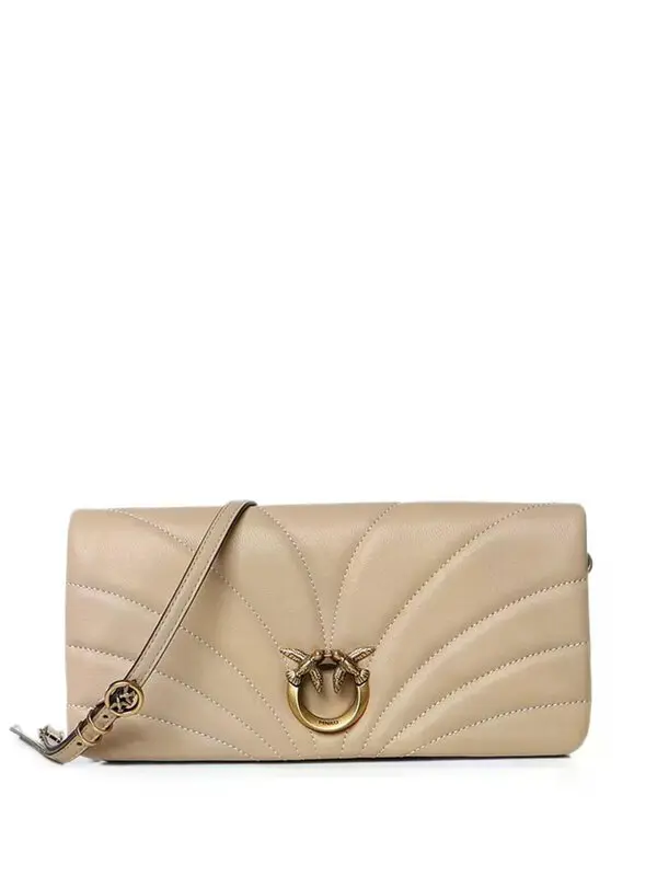 Pinko Quilted Love Birds Clutch Bag