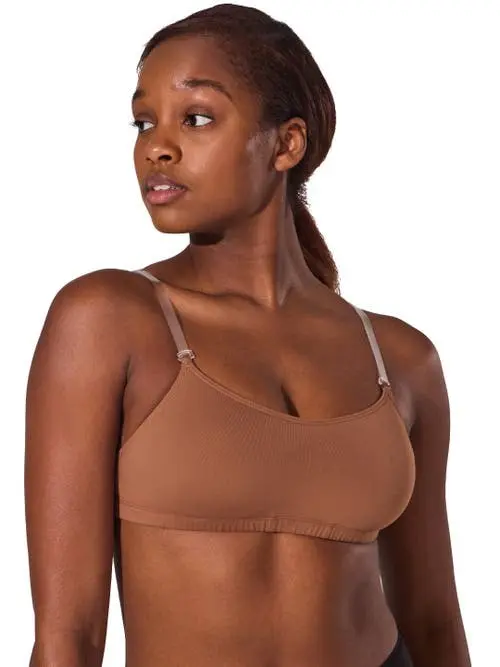 CAPEZIO Camisole Bra W/ Bratek - Dark Brown
