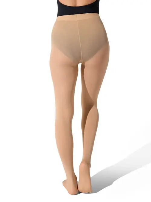 CAPEZIO Classic Footed Tights - Medium Brown