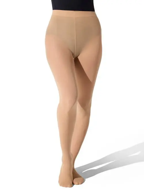 CAPEZIO Classic Footed Tights - Medium Brown
