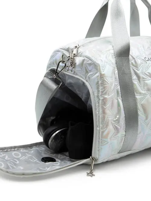 CAPEZIO Metallic Star Duffle Bag - Metallic-silver