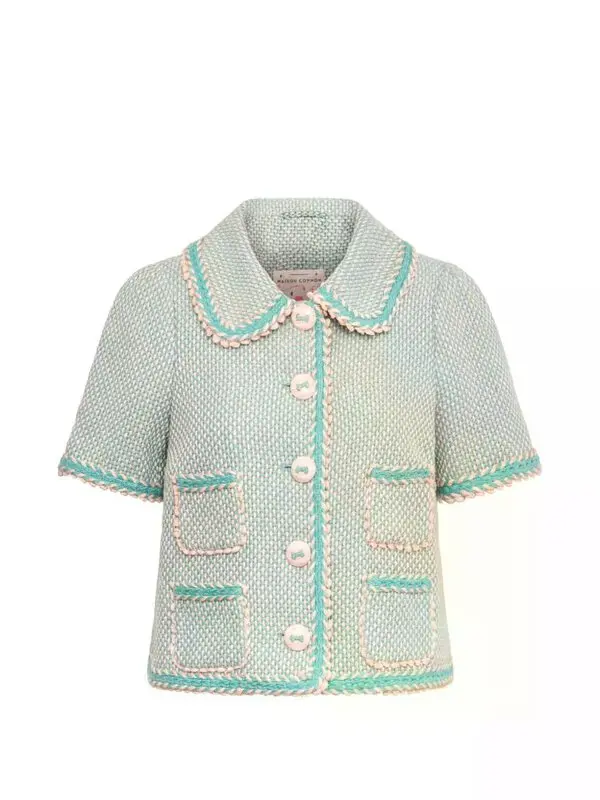 MAISON COMMON Short-sleeved Tweed Jacket