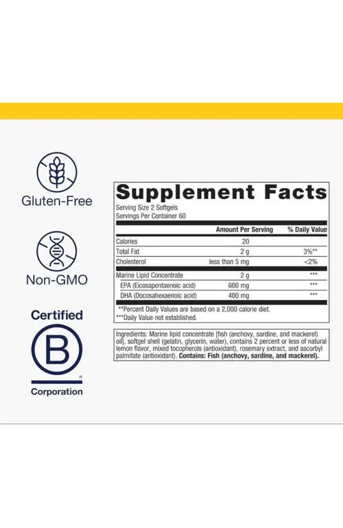 METAGENICS Kaprex Plant-based Joint Support Supplement 20 Softgels