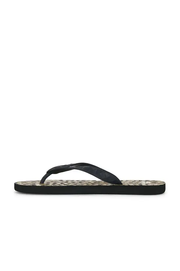 WACKO MARIA Leopard Print Beach Sandals
