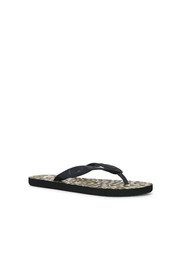 WACKO MARIA Leopard Print Beach Sandals