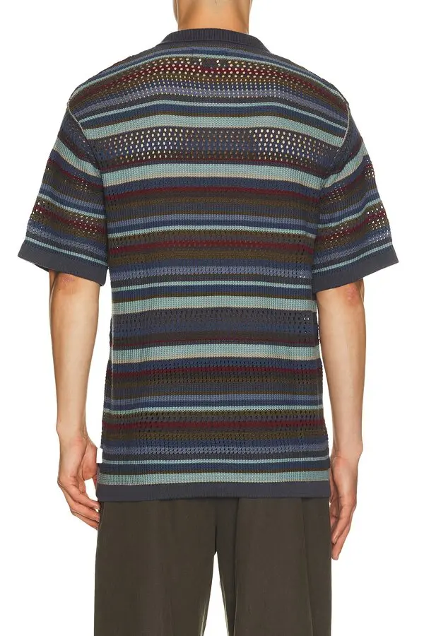 THISISNEVERTHAT Striped Knit Polo
