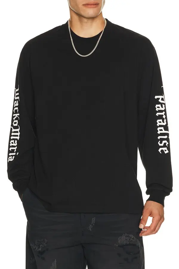 WACKO MARIA Washed Heavy Weight Crew Neck Long Sleeve Tee Shirt Type 1