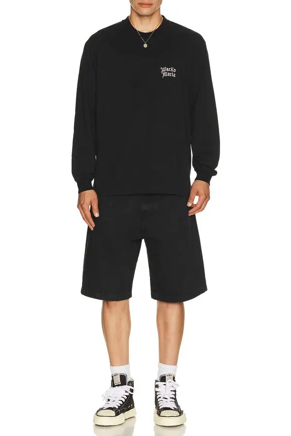 WACKO MARIA Washed Heavy Weight Crew Neck Long Sleeve T-shirt Type 4