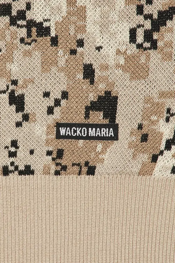 WACKO MARIA Digital Camo Jacquard Cardigan