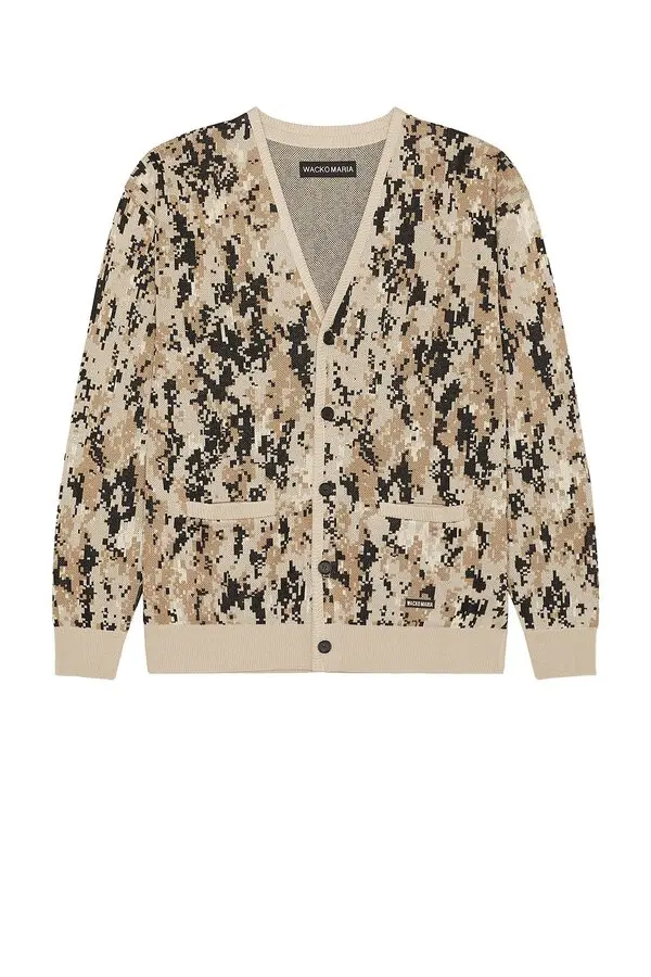 WACKO MARIA Digital Camo Jacquard Cardigan