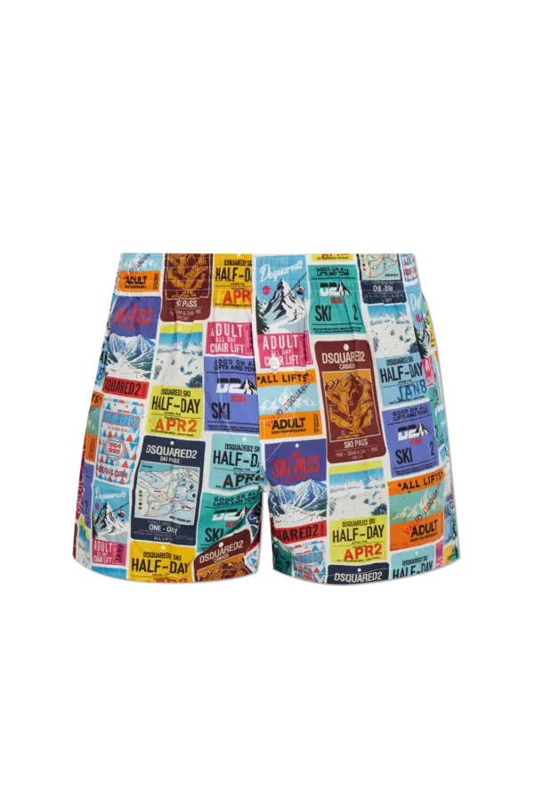 Dsquared2 Cotton Boxers With Print