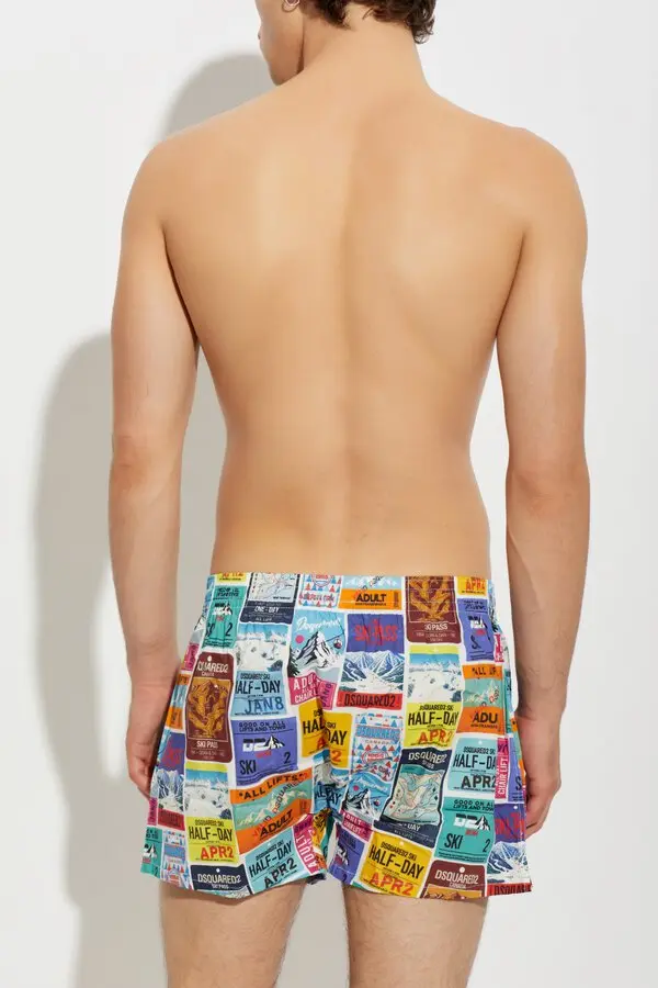 Dsquared2 Cotton Boxers With Print