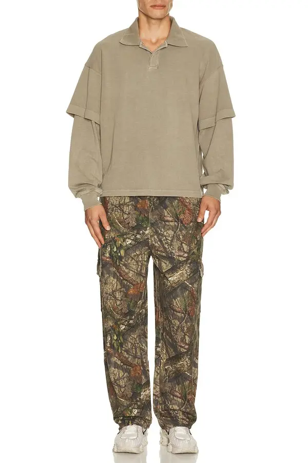 THISISNEVERTHAT T.n.t. Classic Hdp Cargo Sweatpant In Green