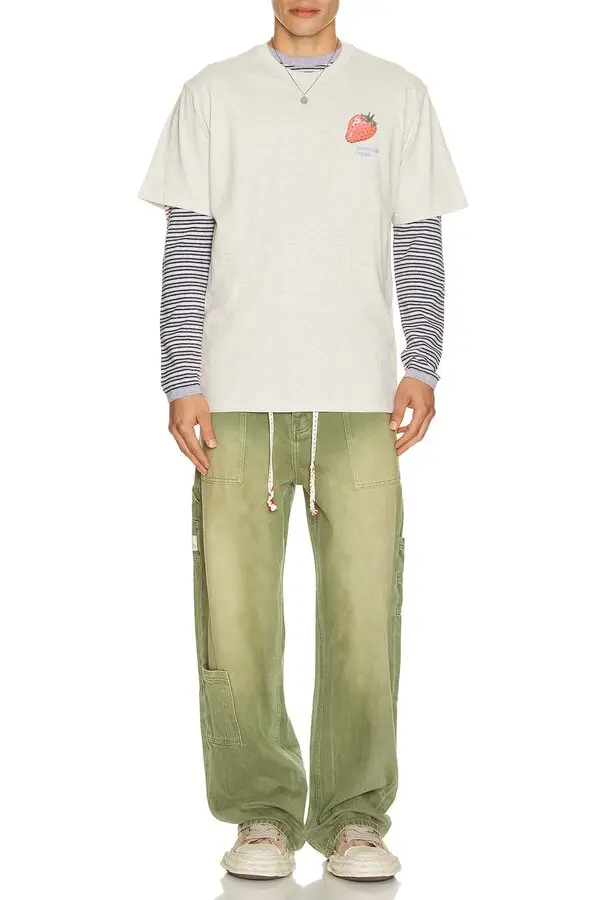 THISISNEVERTHAT Strawberry Tee In Light Grey