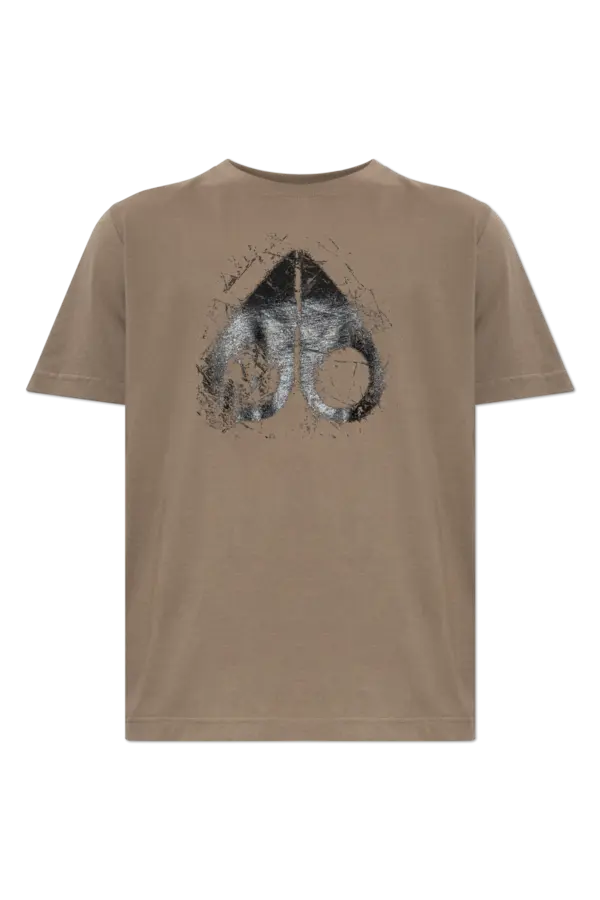 Moose Knuckles T-shirt With Print - Brown