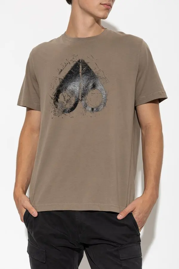 Moose Knuckles T-shirt With Print - Brown