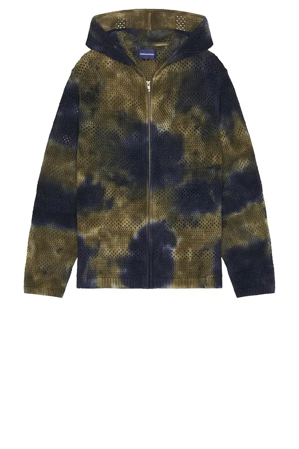 THISISNEVERTHAT Crochet Knit Zip Hoodie