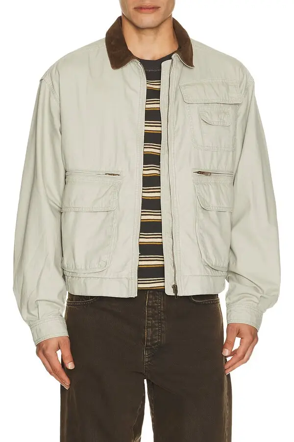 THISISNEVERTHAT Utility Field Jacket In Light Grey - Stone
