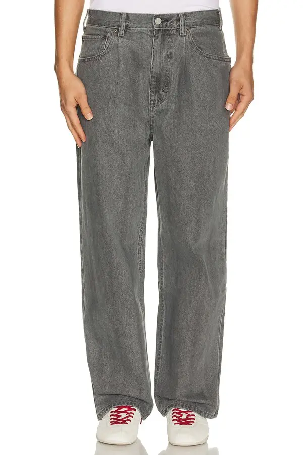 THISISNEVERTHAT Loose Fit Denim Jeans In Grey