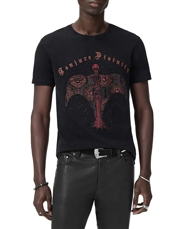 John Varvatos Deco Goddess Short Sleeve Graphic Tee