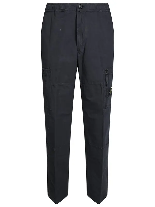 Stone Island Stonewashed-inspired Field Pants - Nero