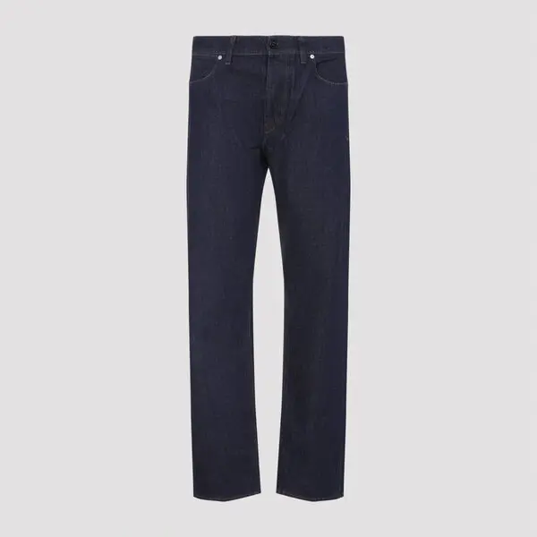 Stone Island Straight Leg Cotton Jeans - Blue