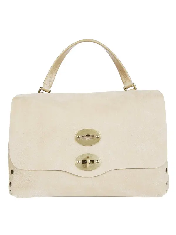 ZANELLATO Postman Jones Nabuk Small Crossbody Bag - Beige