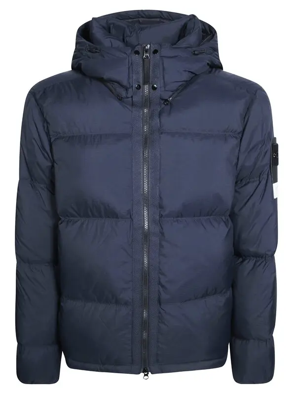Stone Island Essential Zip-up Jacket - Blu
